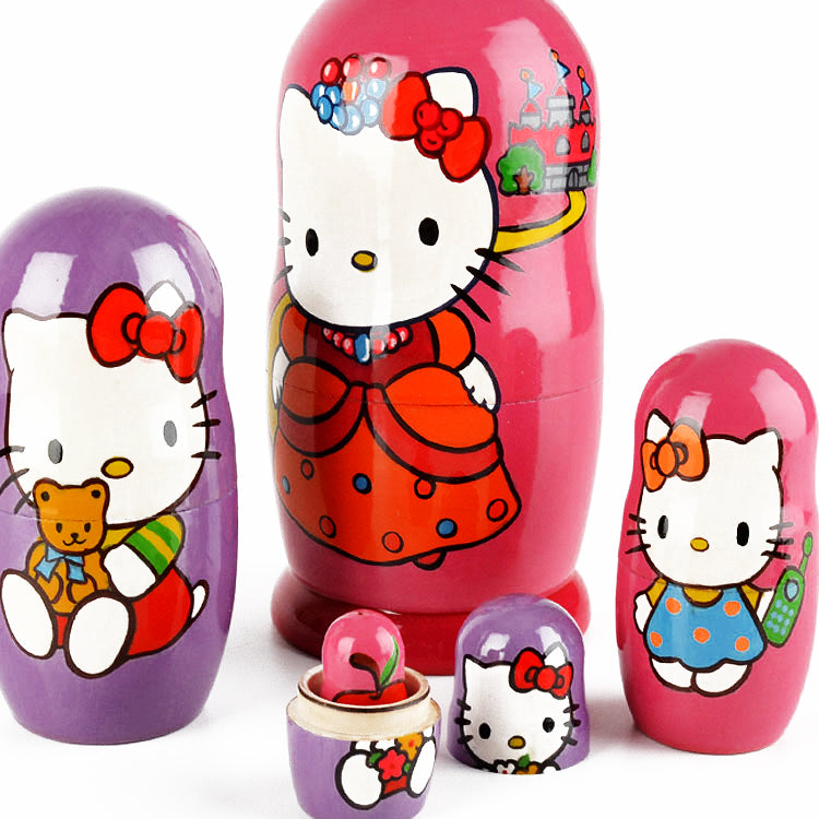 Hello Kitty 5pc Nesting Doll – The Russian Store